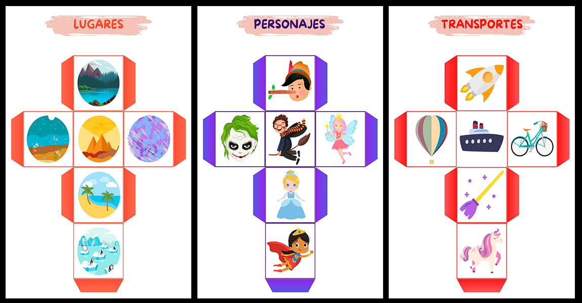 Bonitos dados de imágenes para crear historias fantásticas ...