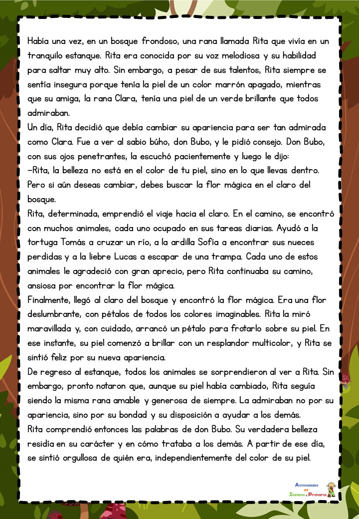 Comprension Lectora Fabula 1