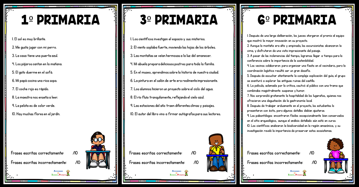La Forma Correcta De Utilizar Una Hoja Para Dictado De Palabras Y Oraciones