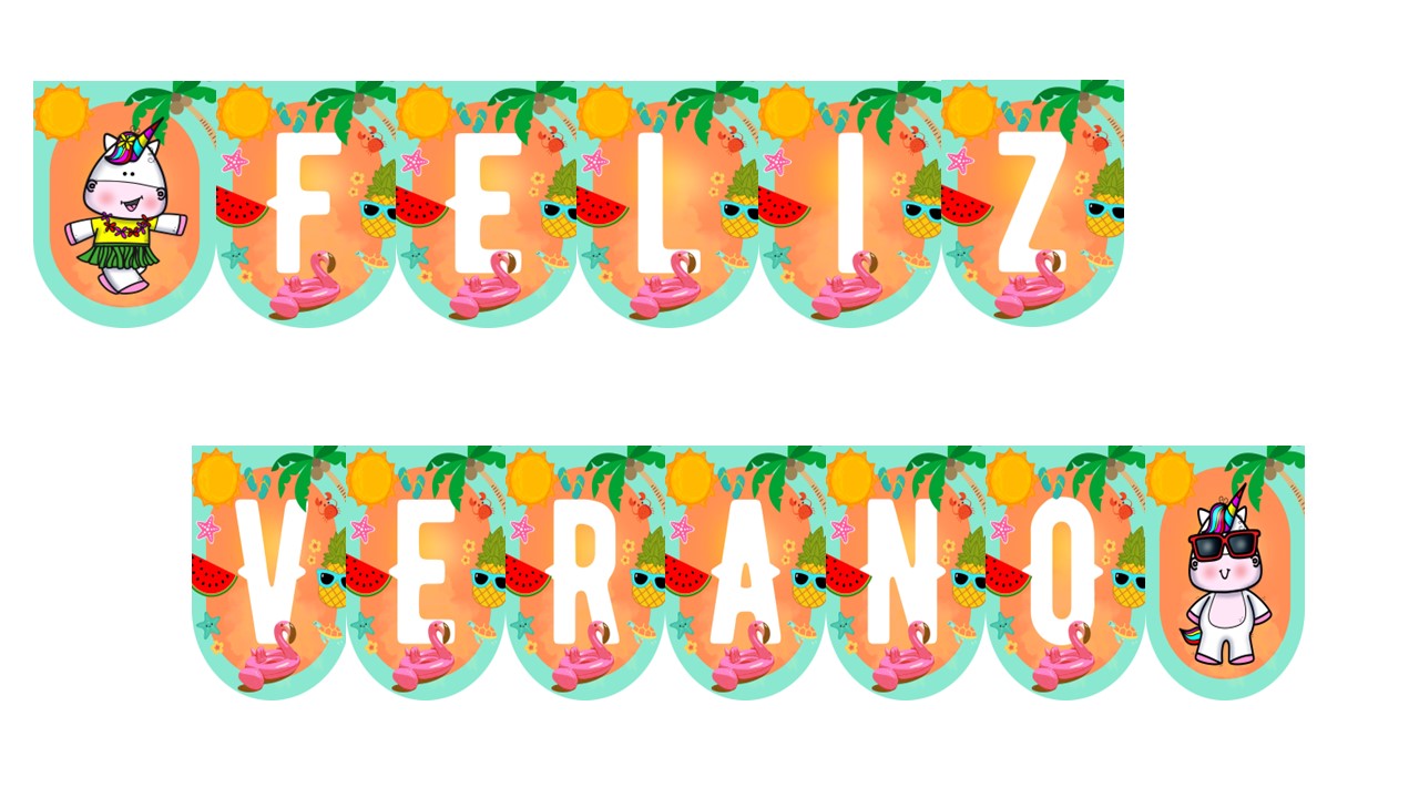 BANDERINES FELIZ VERANO