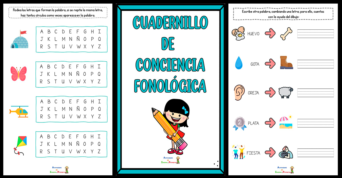 Cuadernillo de actividades para trabajar la CONCIENCIA FONOLÓGICA ...