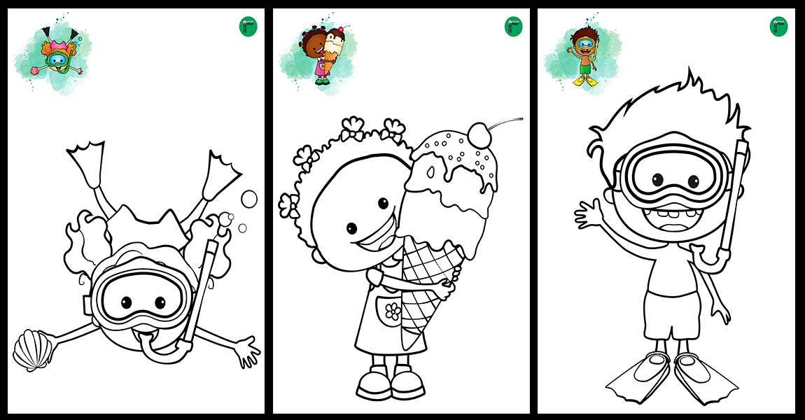 Imágenes De Verano Para Colorear Para Niños Bonitos Dibujos