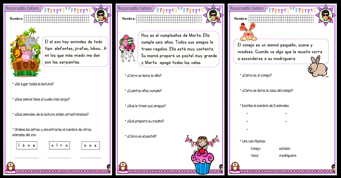 Lecturas sencillas para empezar a trabajar la comprensión lectora ...