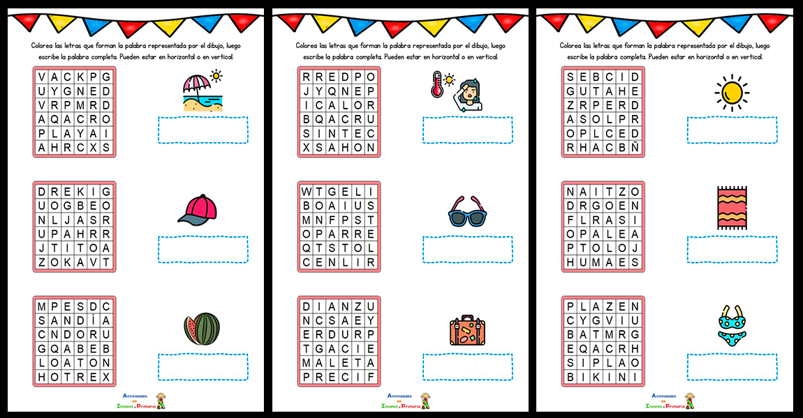 Pasatiempos Divertidos Para Casa Mini Sopas De Letras Egan ...