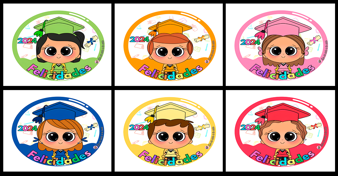 Preciosa colección de stickers graduación curso 2023-2024 - Actividades ...
