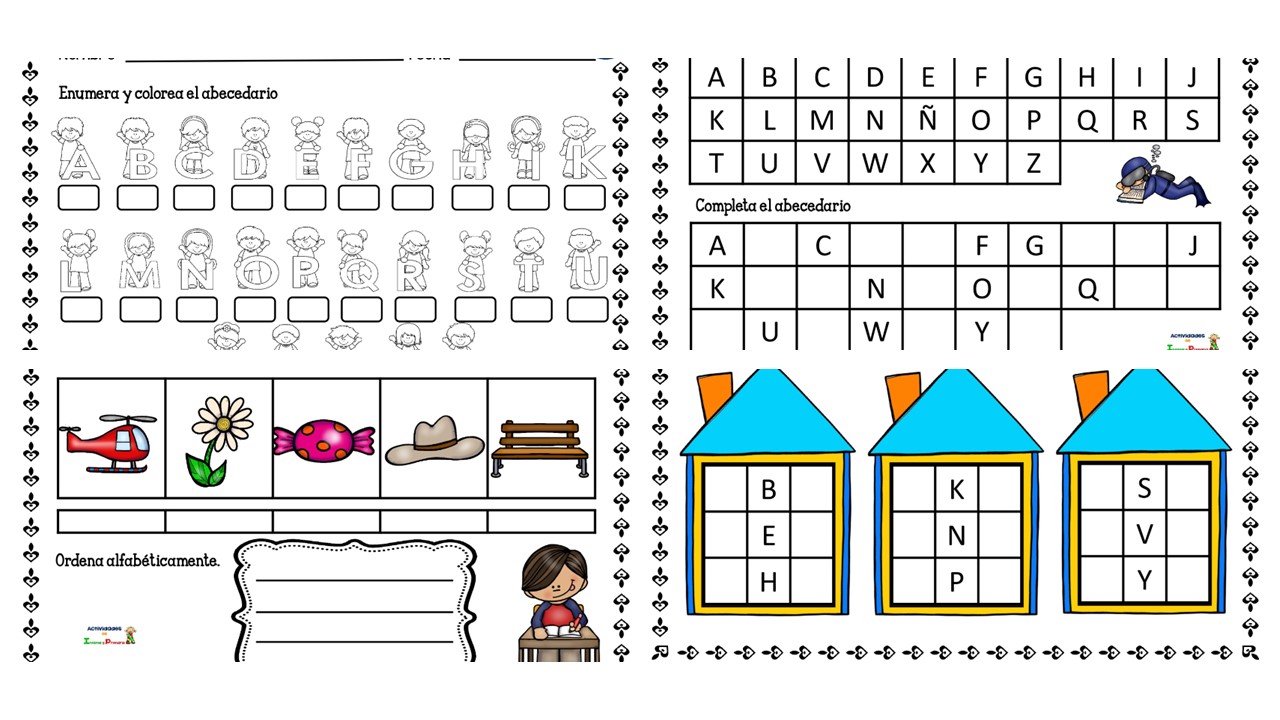 Actividades Del Alfabeto Preescolar
