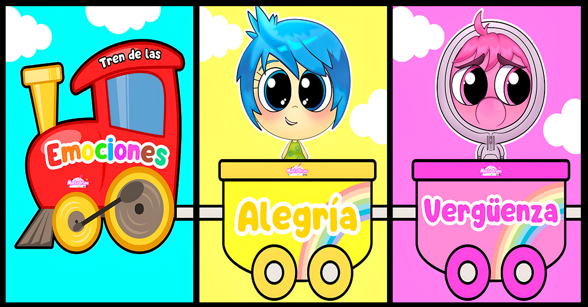 Precioso tren de las emociones con los personajes de Intensamente ...
