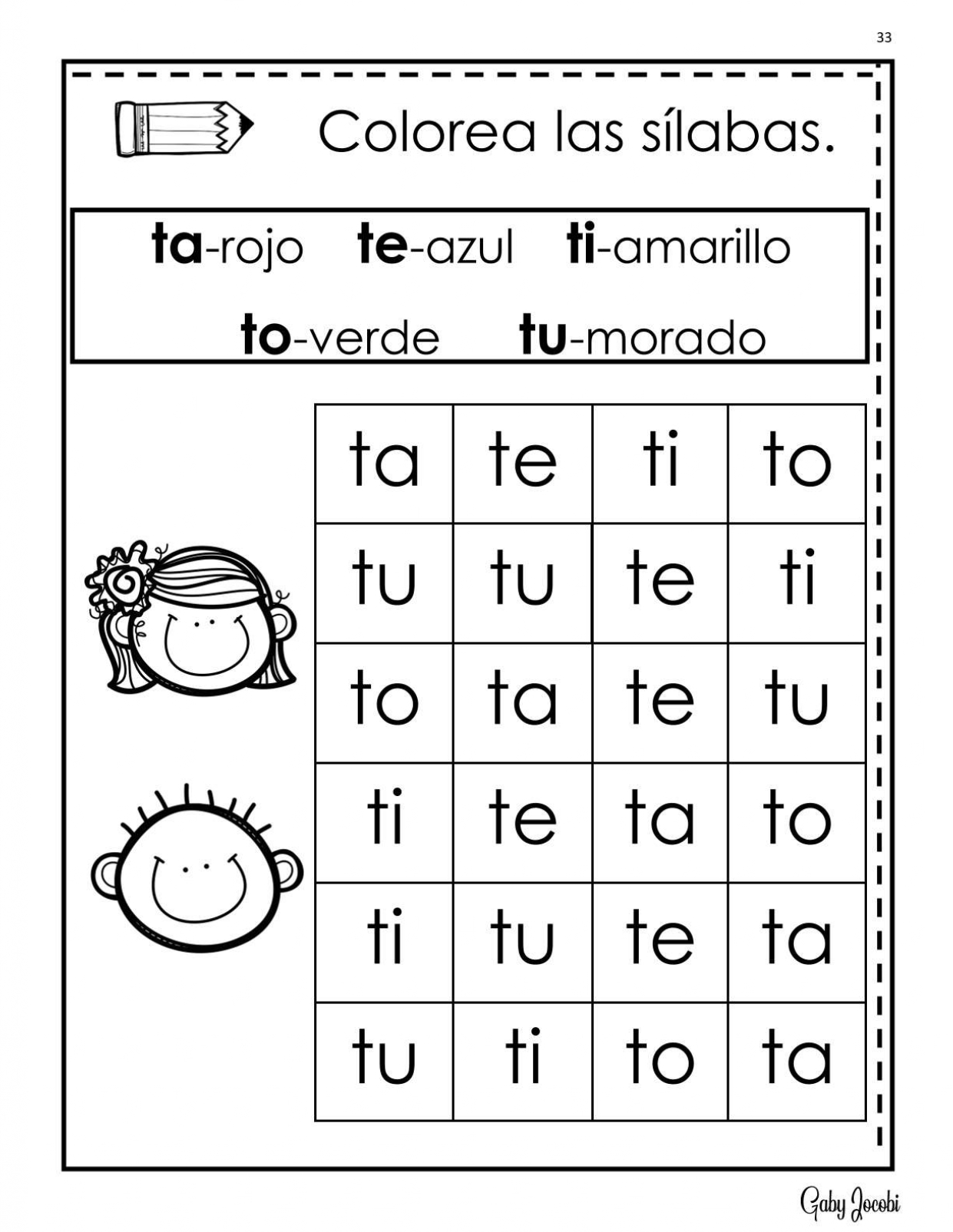 Cuadernillo De Silabas Actividades De Lectura Cuaderno De ...