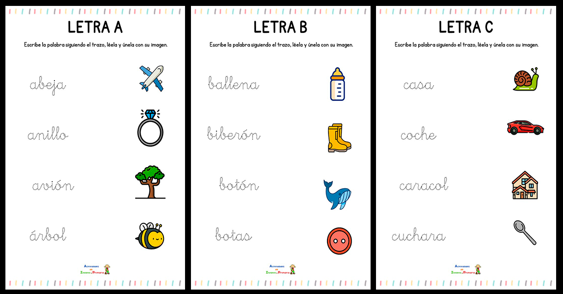 Palabras Que Empiezan Con La Letra A Preescolar