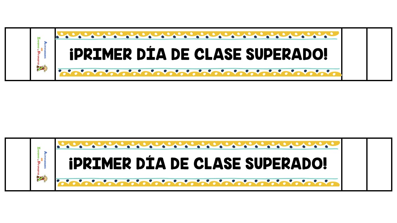 Pulseras "Primer día de clase superado" para regalar a tus alumnos ...