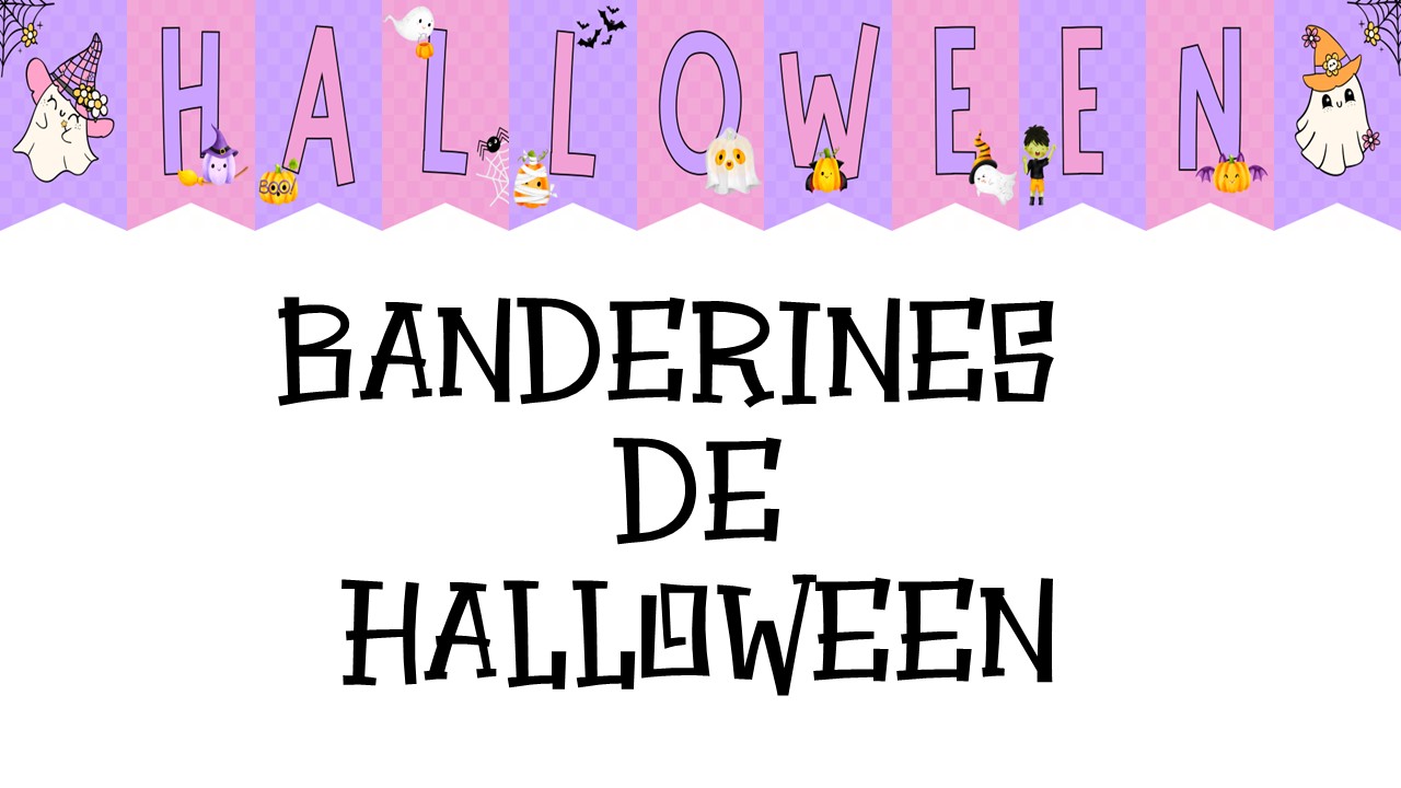 Decora tu aula: Banderines de Halloween - Actividades de infantil y ...