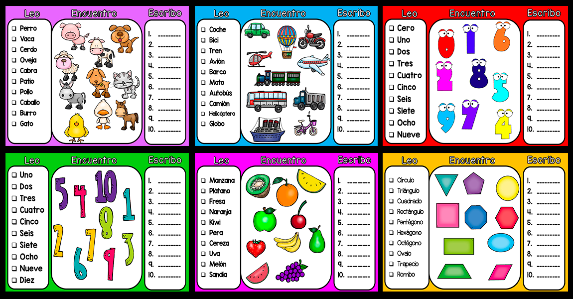 Reconocimiento De Palabras Con Dibujos Vrogueco