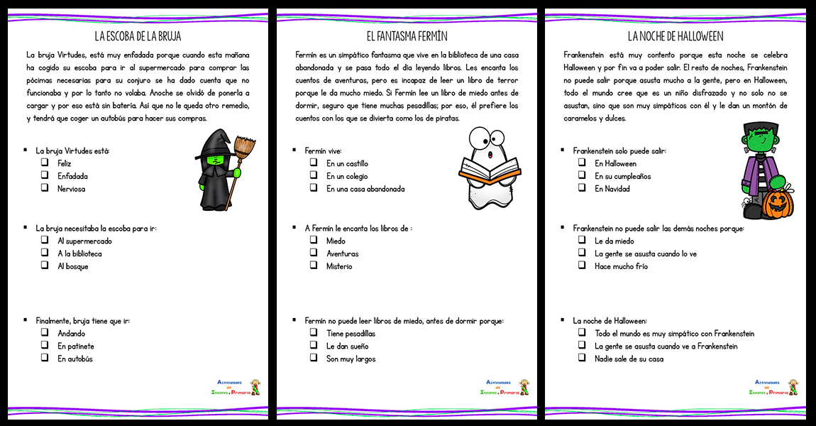 portada lecturas cortas halloween