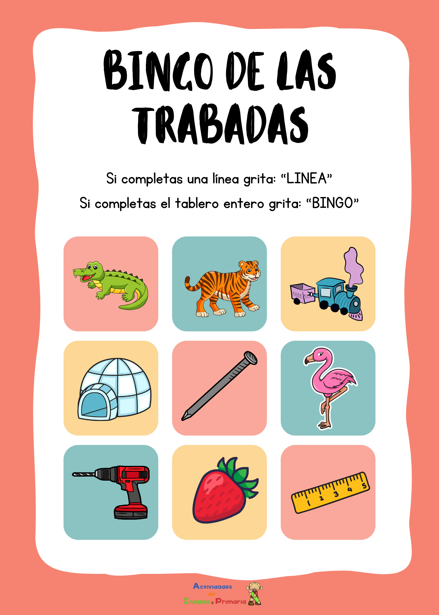 El bingo de las silabas trabadas (2)