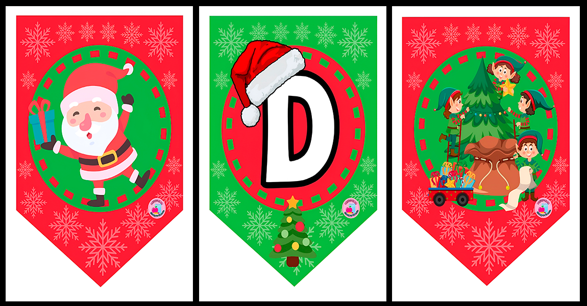 PORTADA BANDERINES DICIEMBRE NAVIDAD