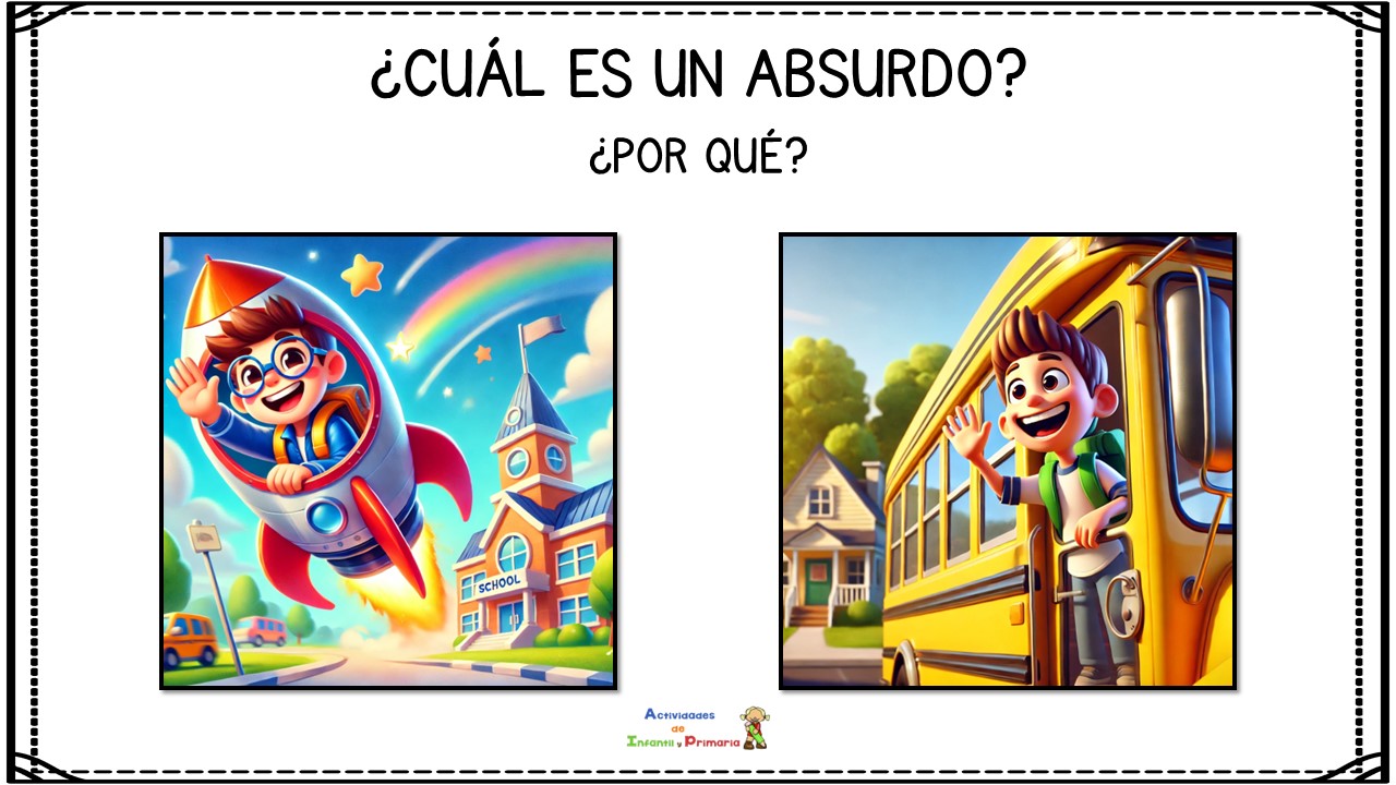 Identificación de absurdos visuales - Actividades de infantil y primaria