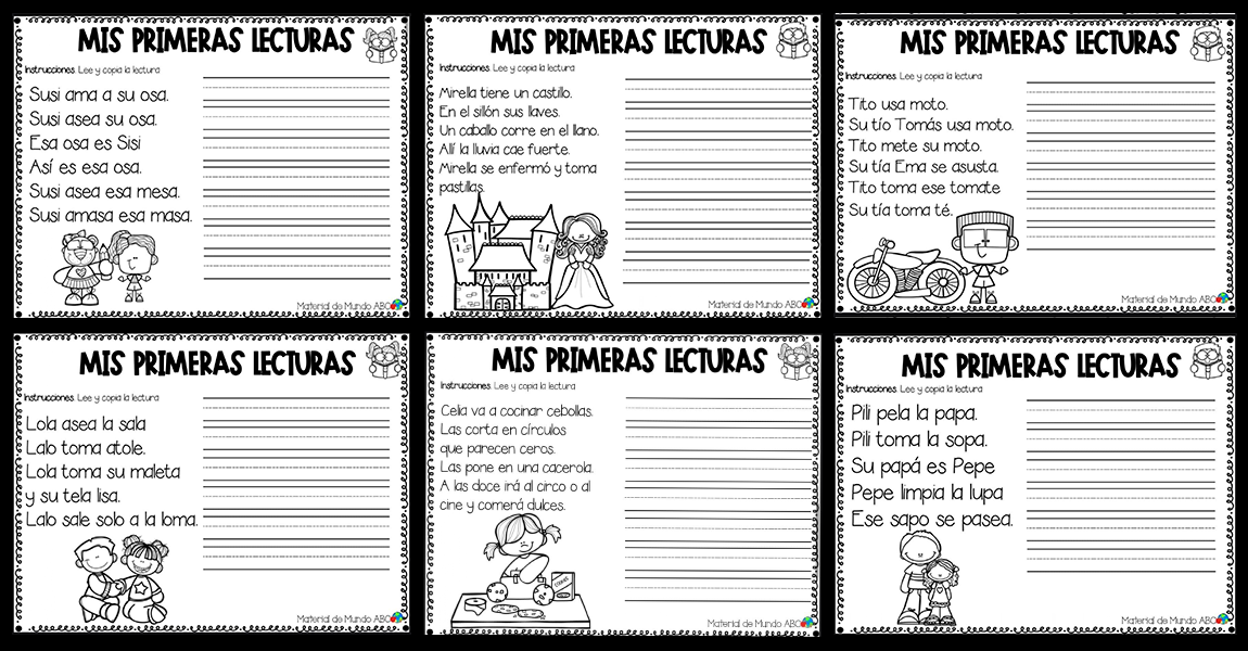 Mis primeras lecturas con ejercicio de escritura - Actividades de ...