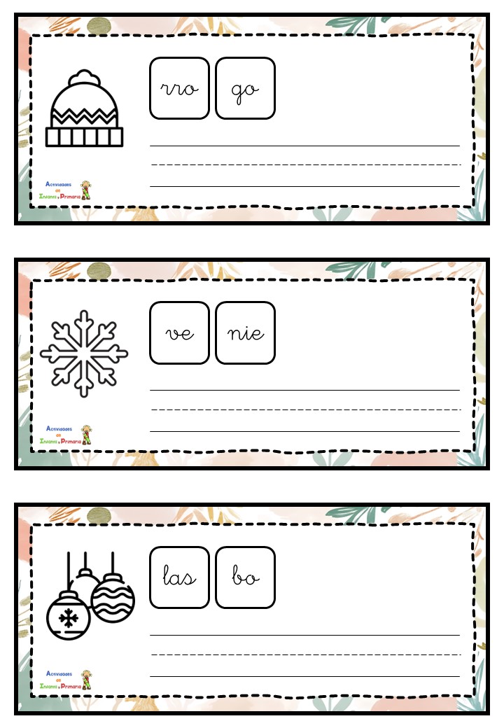 tarjetas ordenar silabas vocabulario navidad(3)