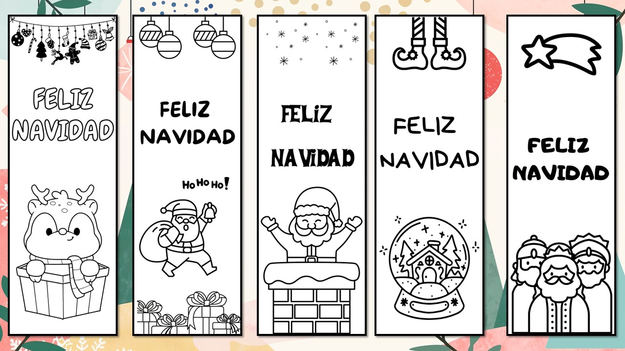 Página Para Colorear De Feliz Navidad