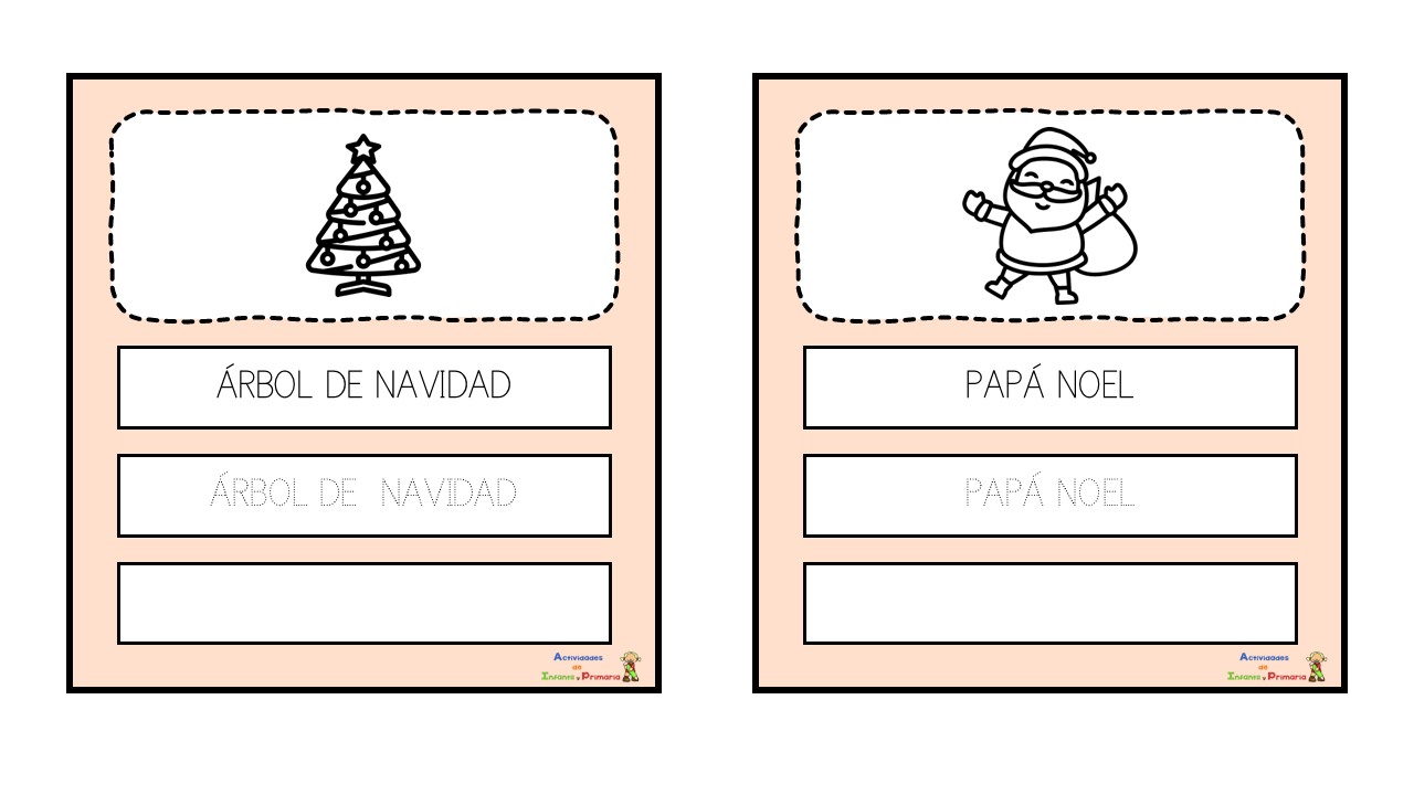 Tarjetitas de lectoescritura con dibujos para colorear del vocabulario ...