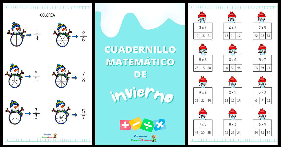 Cuadernillo matemático de invierno para Primaria - Actividades de ...