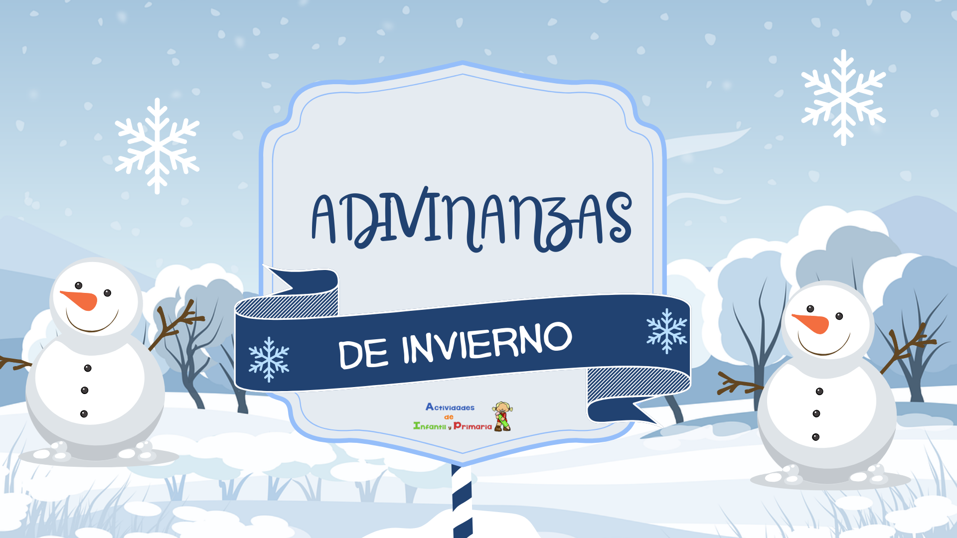 Preciosas adivinanzas del vocabulario de invierno - Actividades de ...