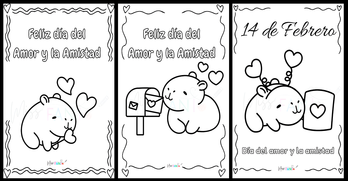 Dia De La Amistad San Valentin Para Colorear Dos Jóvenes