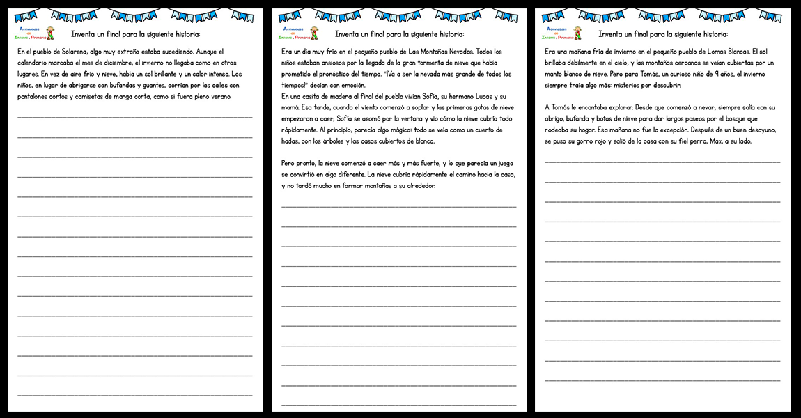 Papel De Escritura De Invierno