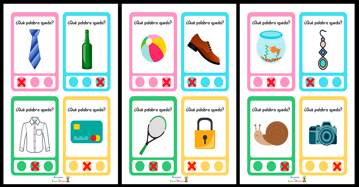 Tarjetas ilustrativas para trabajar la omisión silábica - Actividades ...