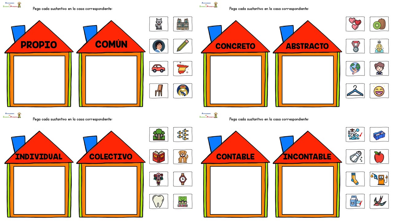 Hojas De Trabajo Sobre Sustantivos Contables E Incontables