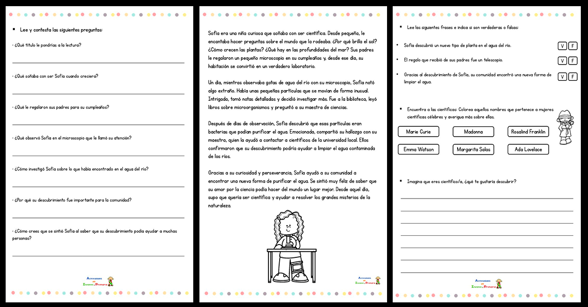 "La niña que quería ser científica", cuento para trabajar la ...