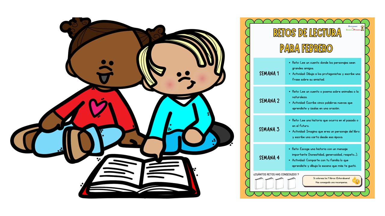Retos de lectura para el mes de febrero - Actividades de infantil y ...