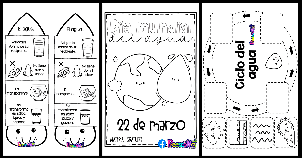 Cuadernito de actividades del Día del Agua - Actividades de infantil y primaria