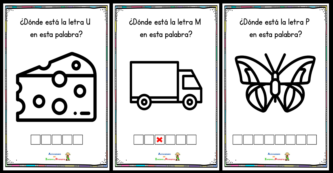 Fichas de lectoescritura: ¿Dónde está la letra...? - Actividades de ...