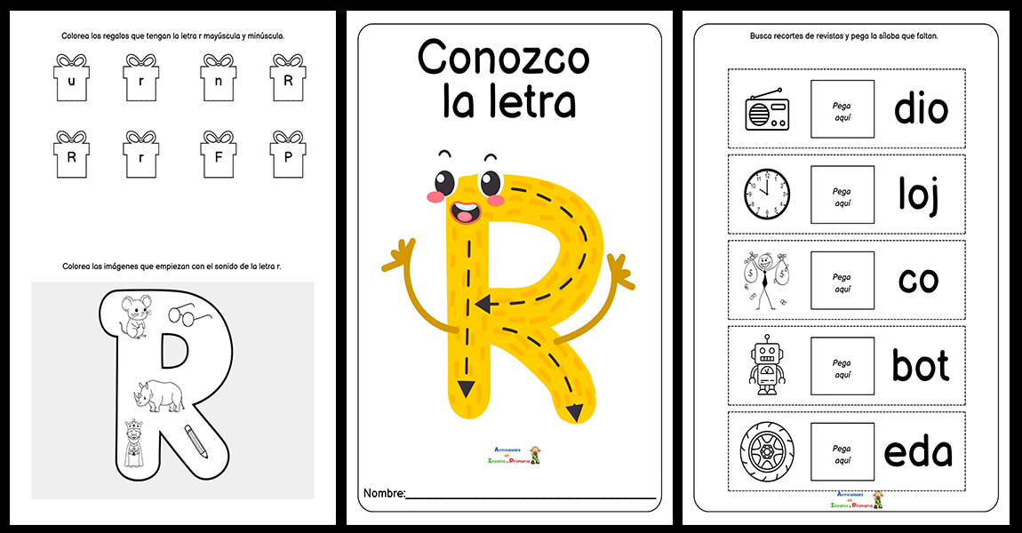 Tareitas Enero 2020 Actividades Con La Letra R Lectoescritura
