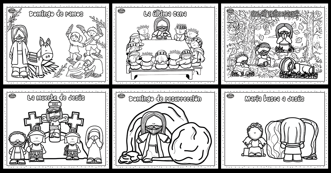 Cuadernito de Semana Santa para colorear - Actividades de infantil y ...
