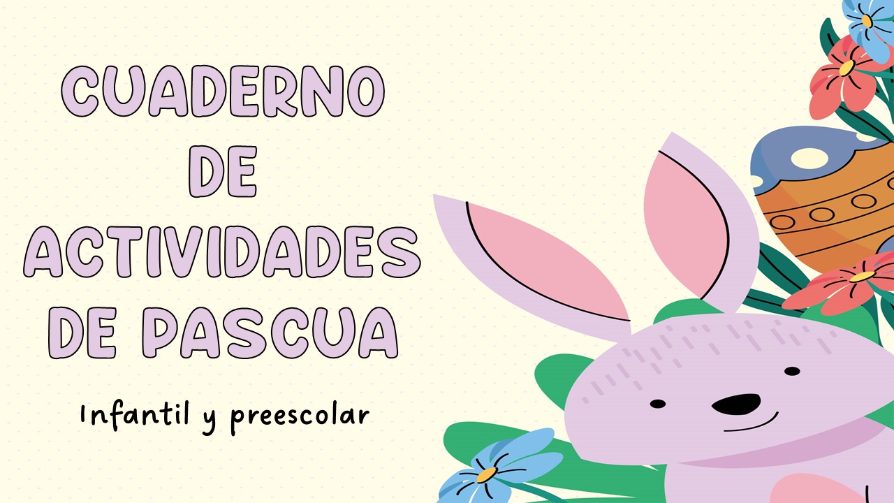 Cuaderno de actividades infantiles con temática de Pascua - Actividades ...