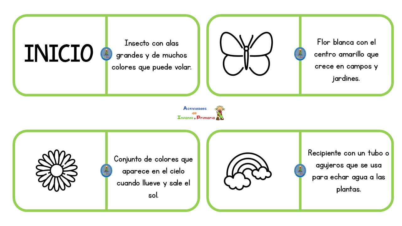 Aprendemos jugando: Dominó del vocabulario de primavera - Actividades ...