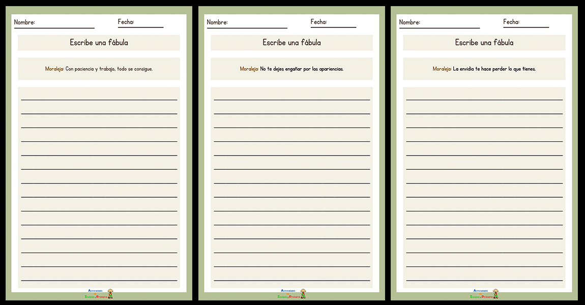 Escritura creativa: Inventa una fábula a partir de la moraleja ...