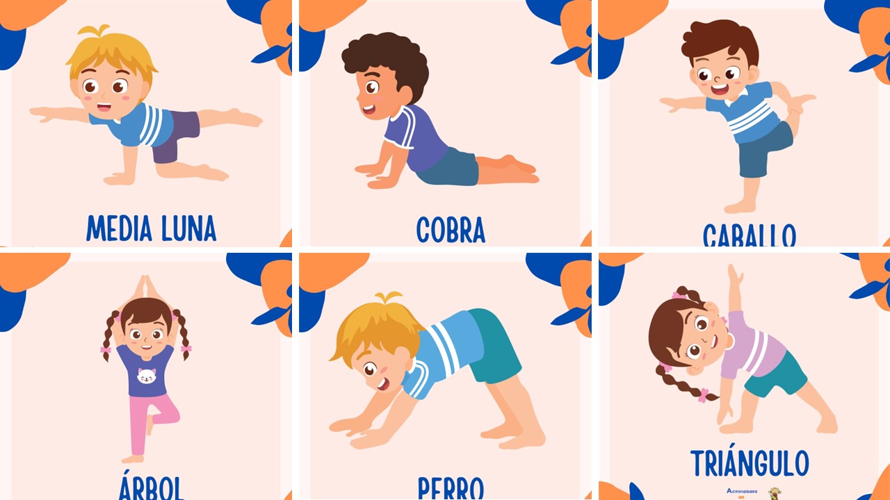 Posturas De Yoga Para Niños Con Nombres