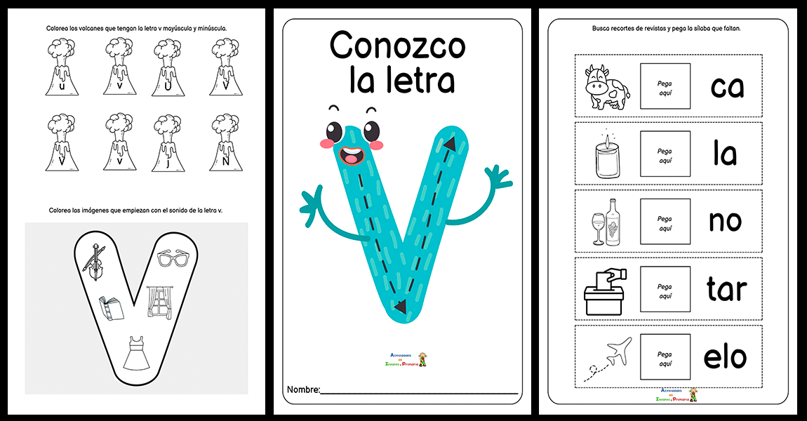 Cuadernillo Lectoescritura Letra V Recursosep Actividades 008 Images