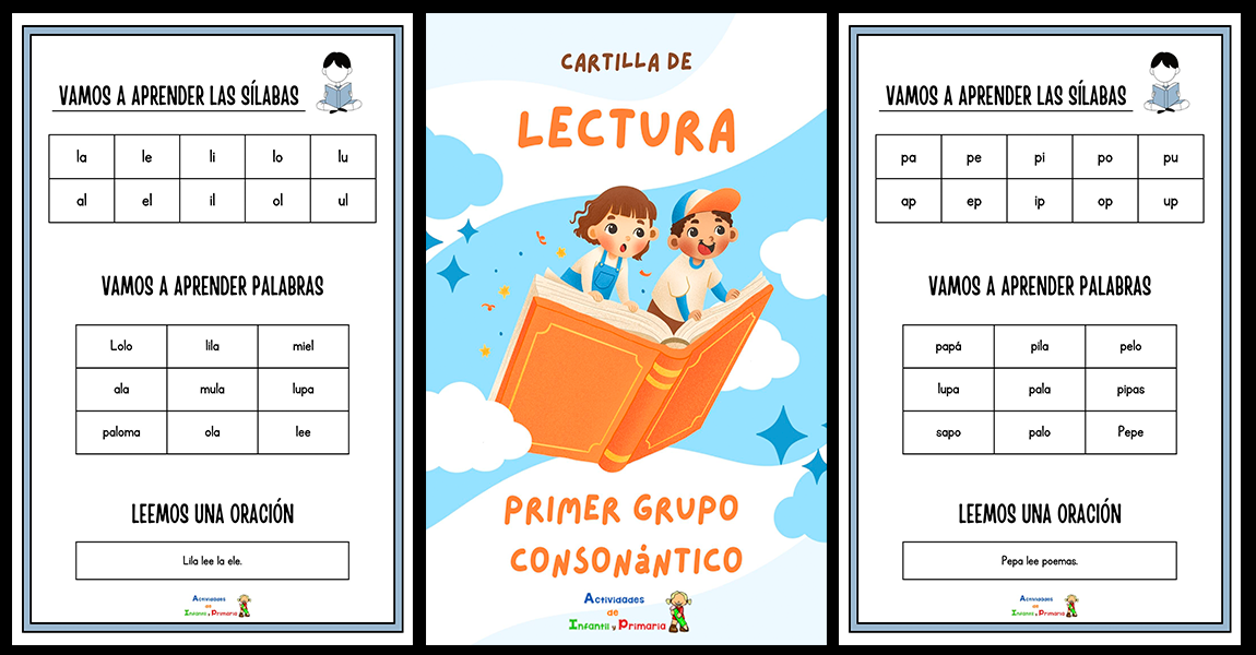 Cartilla de lectura (1ª entrega): Primer grupo consonántico ...