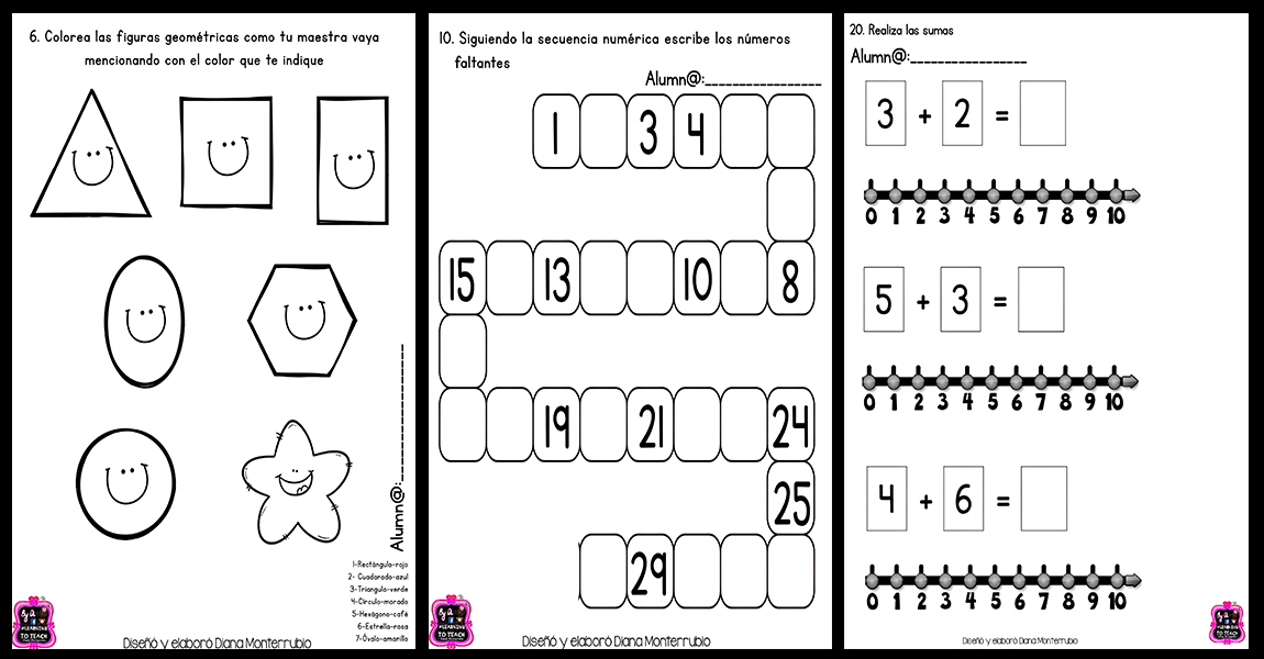 Modelo prueba de evaluación final Preescolar - Actividades de infantil ...