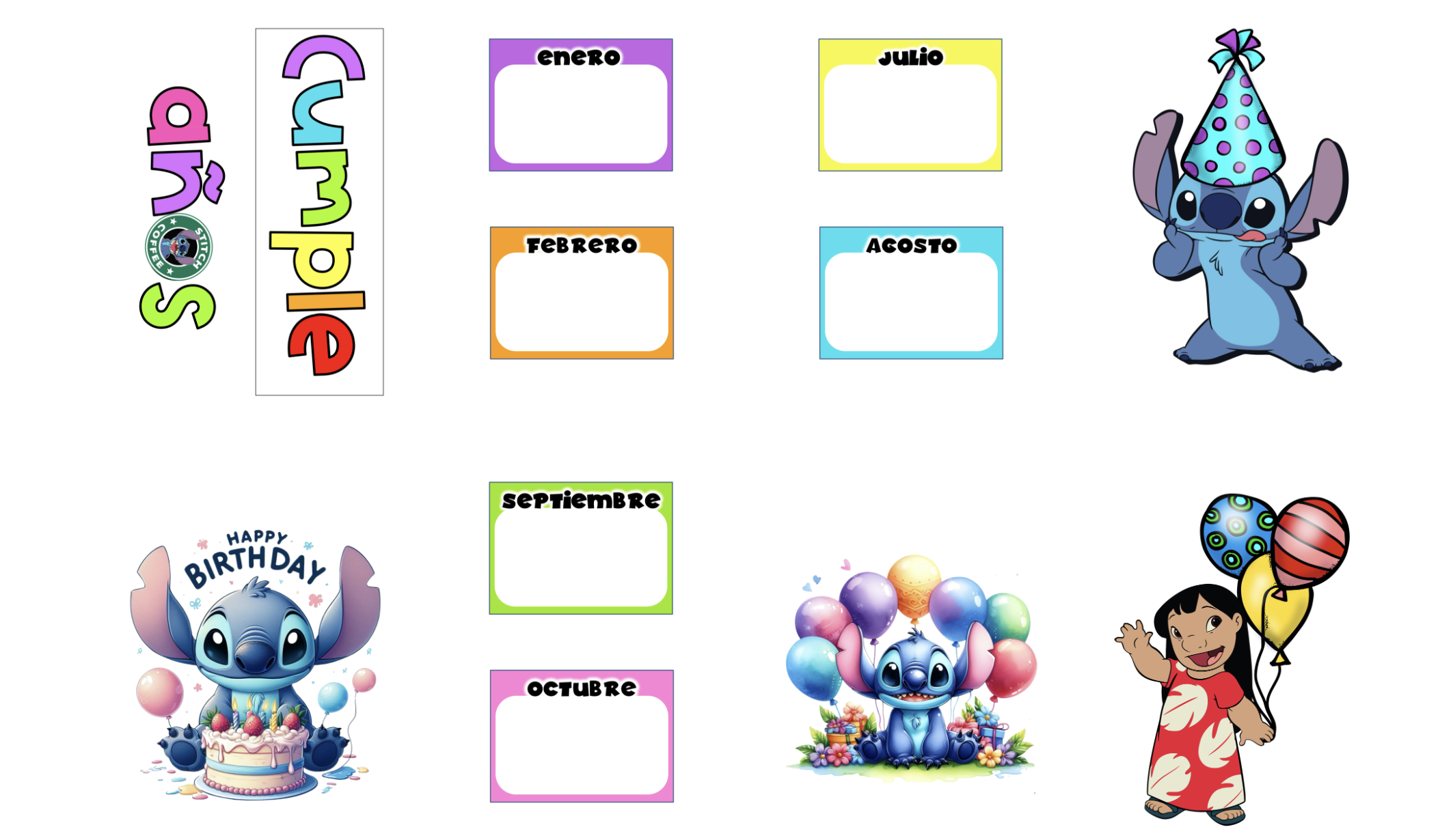 cartel cumpleaños archivos - Actividades de infantil y primaria