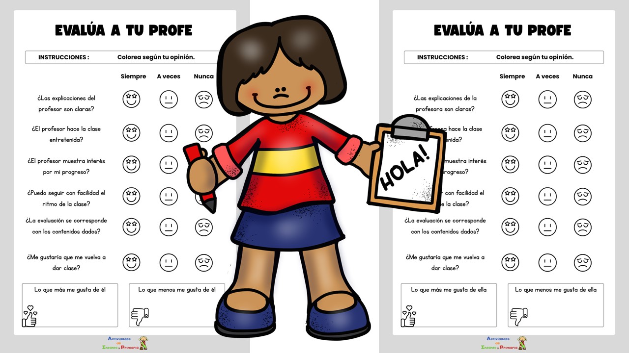 Plantillas para final de curso: Evalúa a tu profe - Actividades de ...