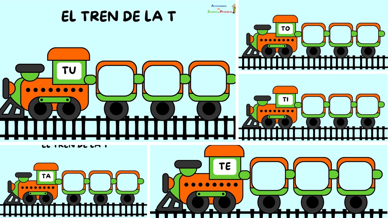 Hojas De Trabajo Preescolar Tren