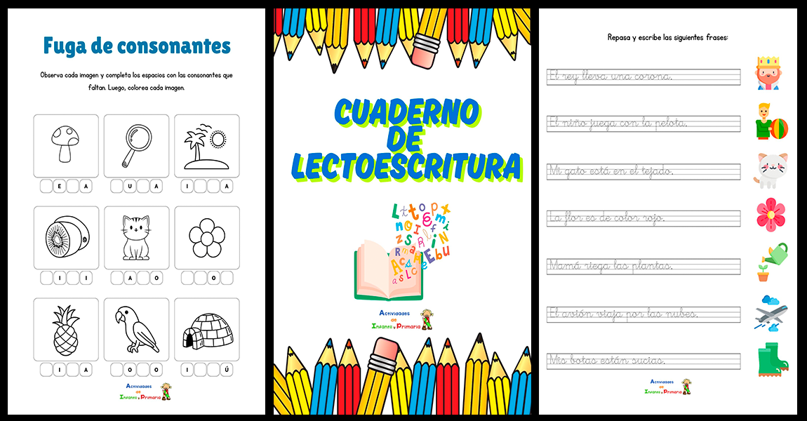 Cuaderno recopilatorio de actividades de lectoescritura - Actividades ...