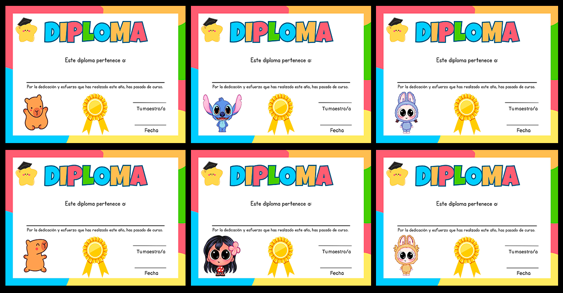 Diploma Diplomas Escolar Personalizados Diploma Personalizado Para El