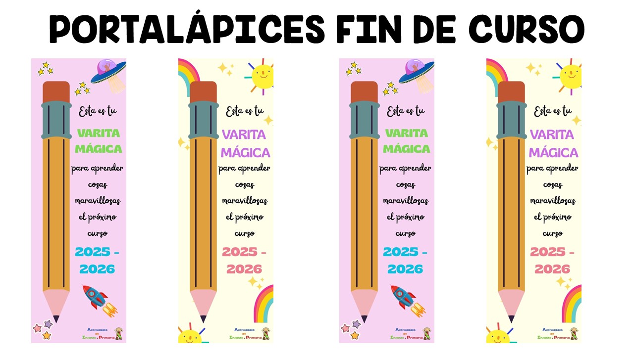 Portalápices para regalar a final de curso - Actividades de infantil y ...