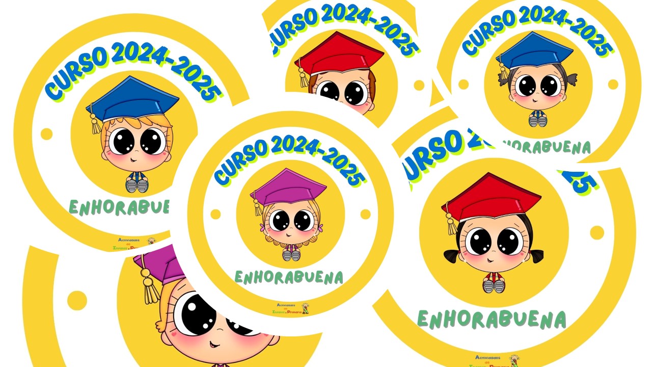 Colección de stickers graduación 2024-2025 - Actividades de infantil y ...